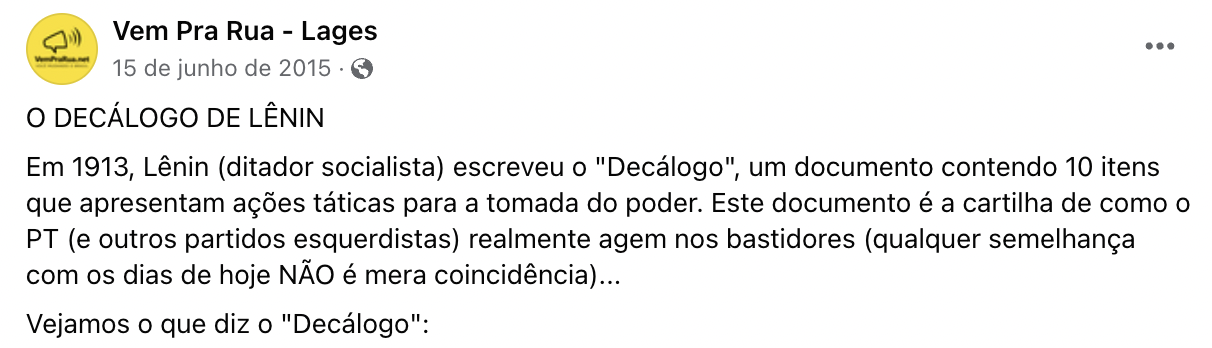 O Decálogo de Lenin é real? Entenda esse boato | Brasil Paralelo